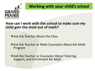 Parents Helping Students Understand Mathematics | PPTX