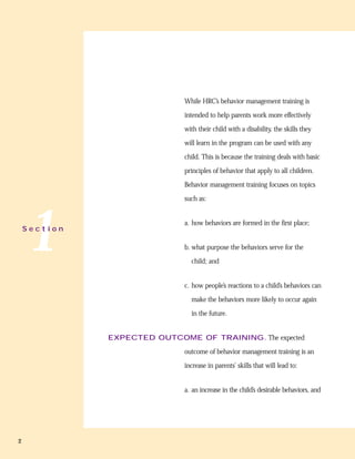 Parent training behavior management | PDF