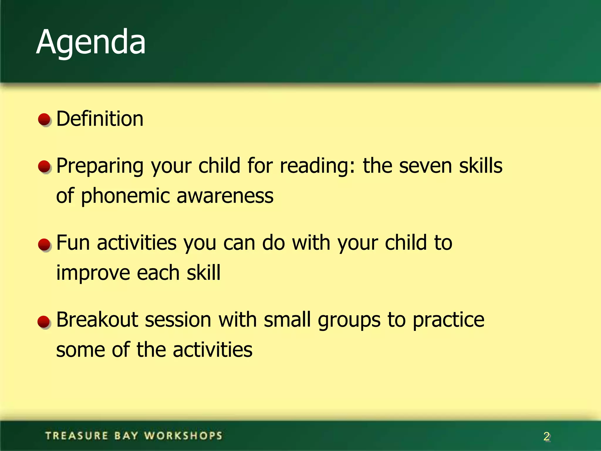 Parent Workshop-Phonemic Awareness.ppt