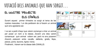 EL PROJECTE DELS CAVALLS A 3 ANYS | PPT