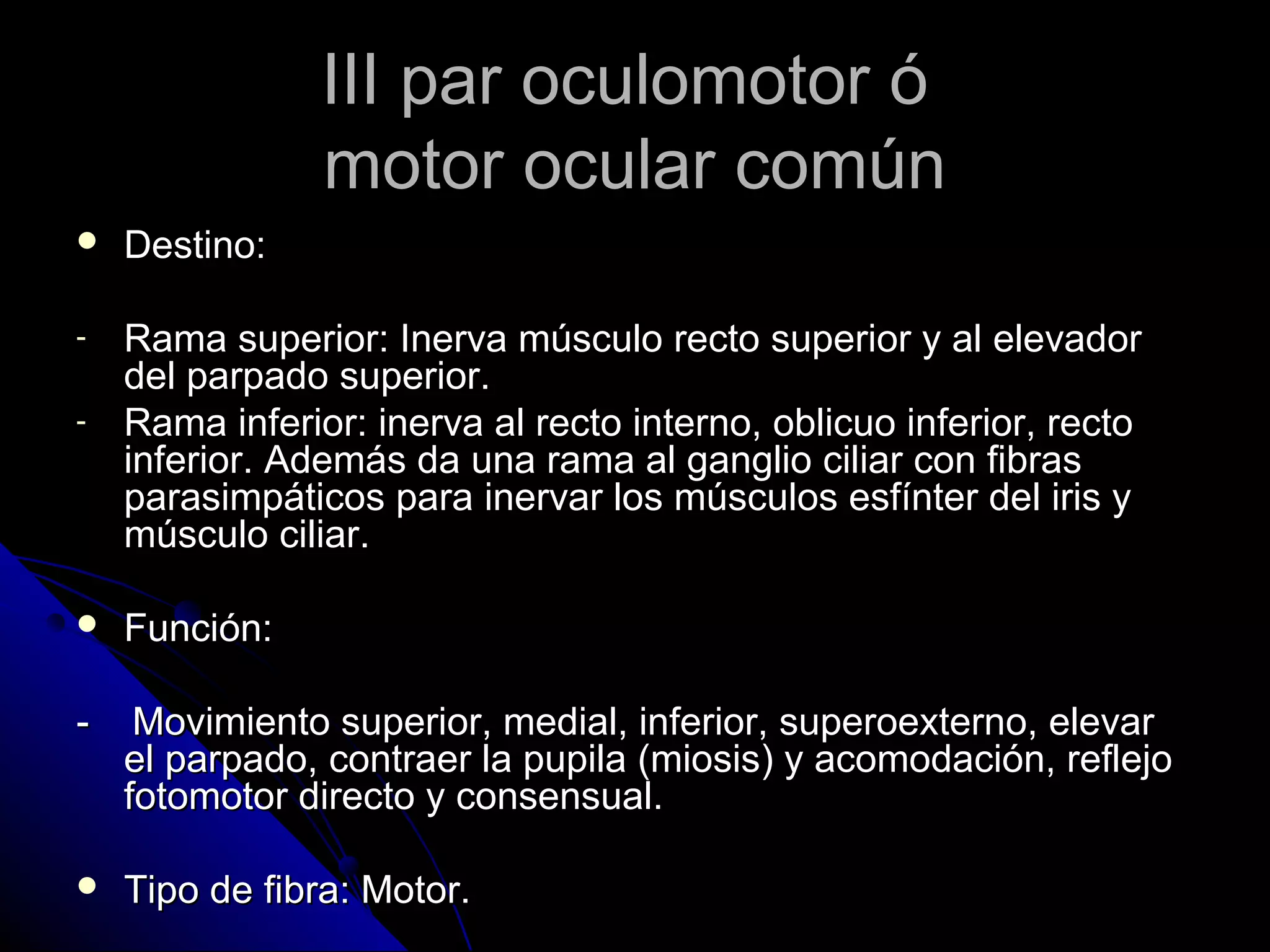 Pares craneales | PPT