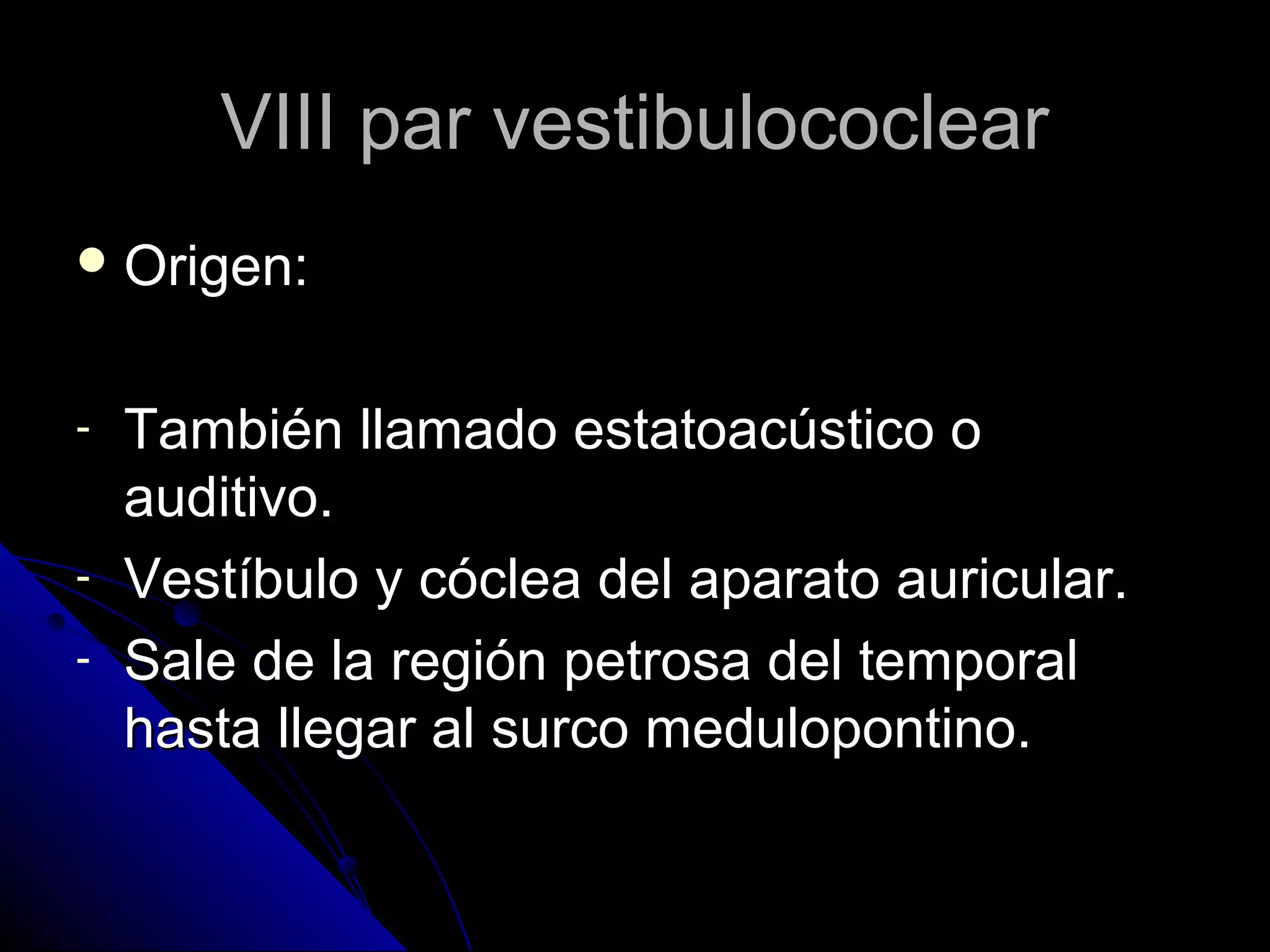 Pares craneales | PPT