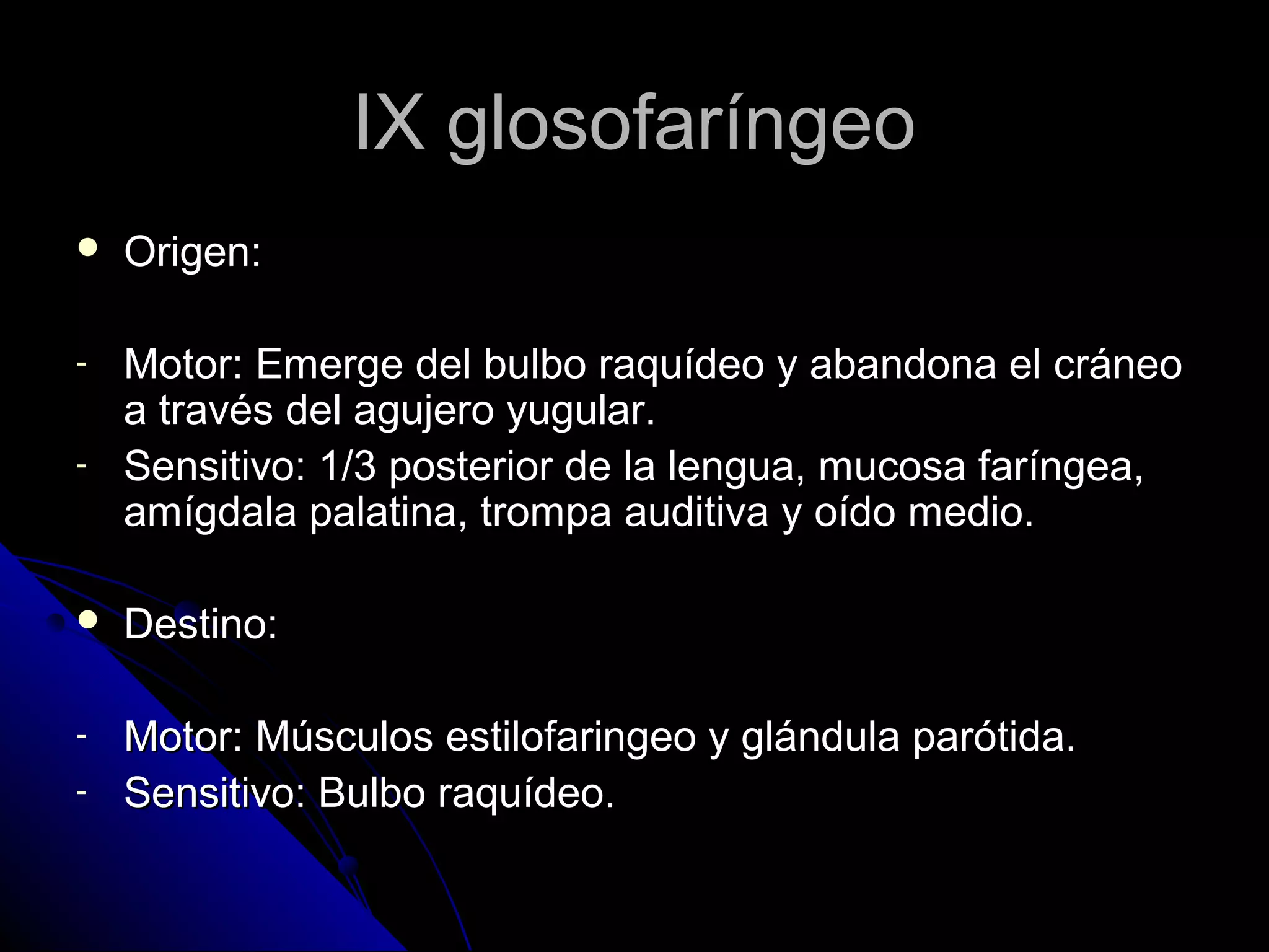 Pares craneales | PPT