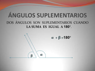Pares de ángulos especiales | PPTX