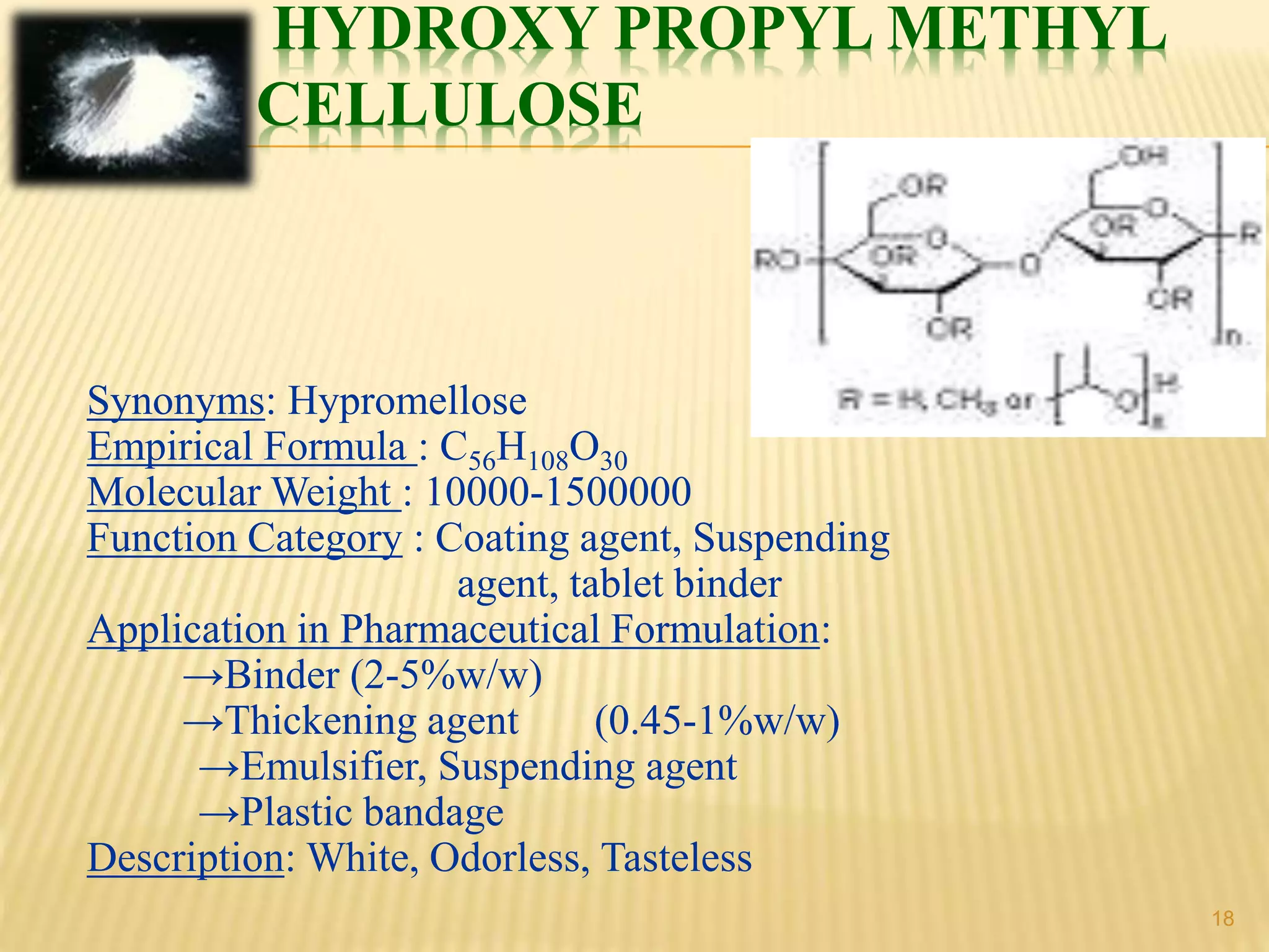 Cellulose Derivatives | PPTX