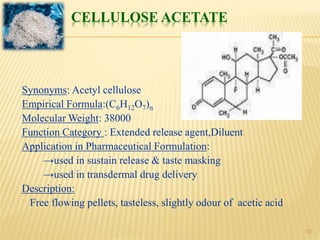 Cellulose Derivatives | PPTX