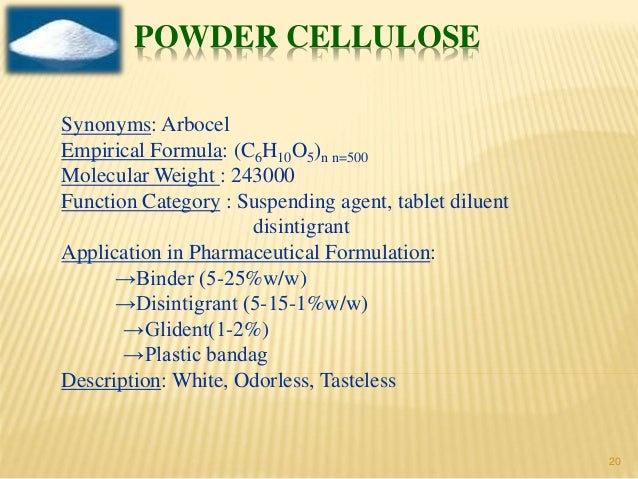 Cellulose Derivatives