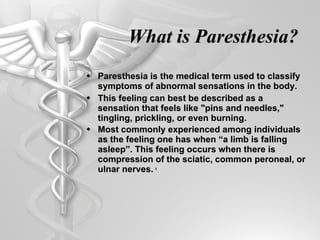 Paresthesia | PPT
