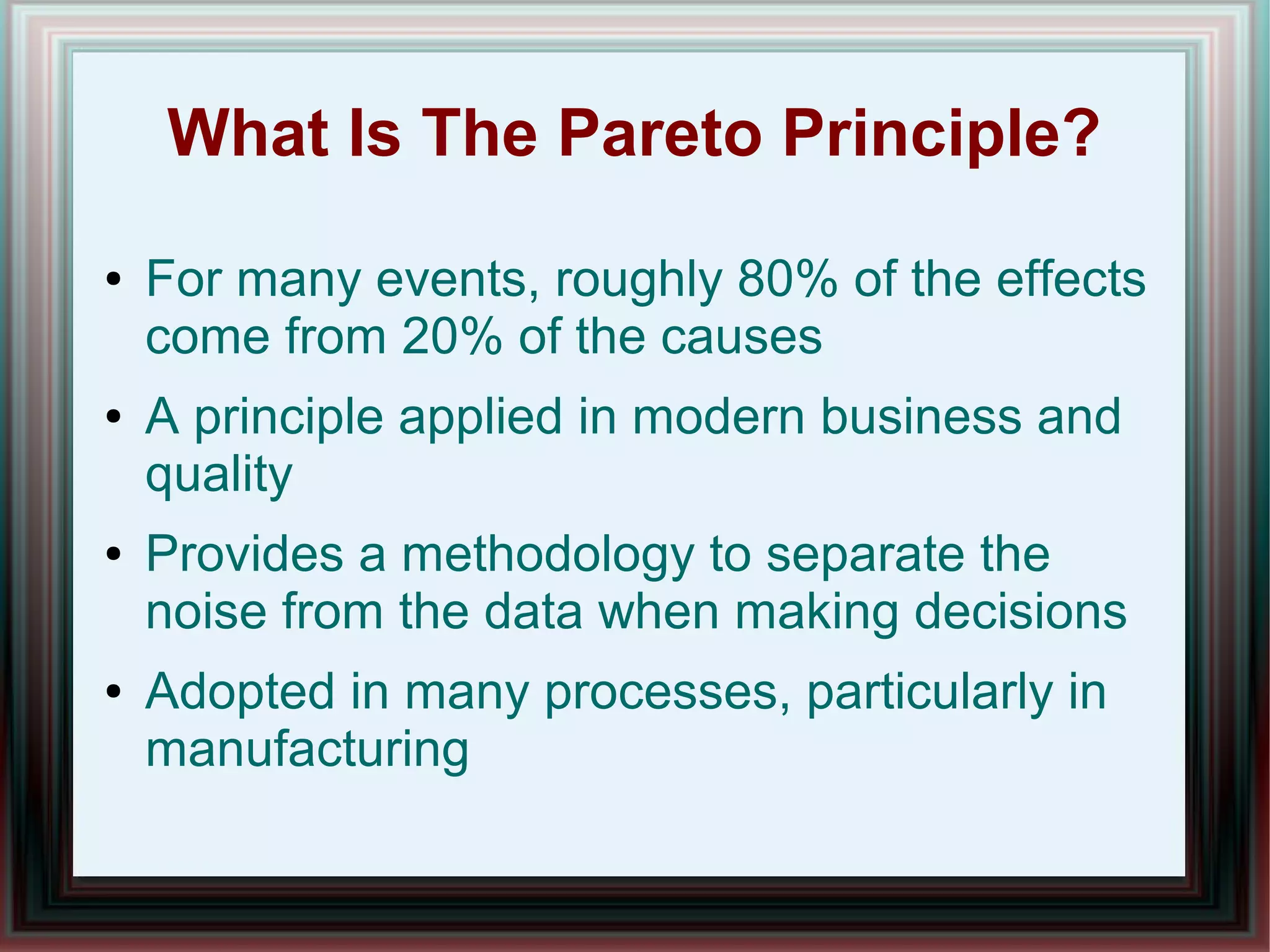 The Pareto Principle | ODP