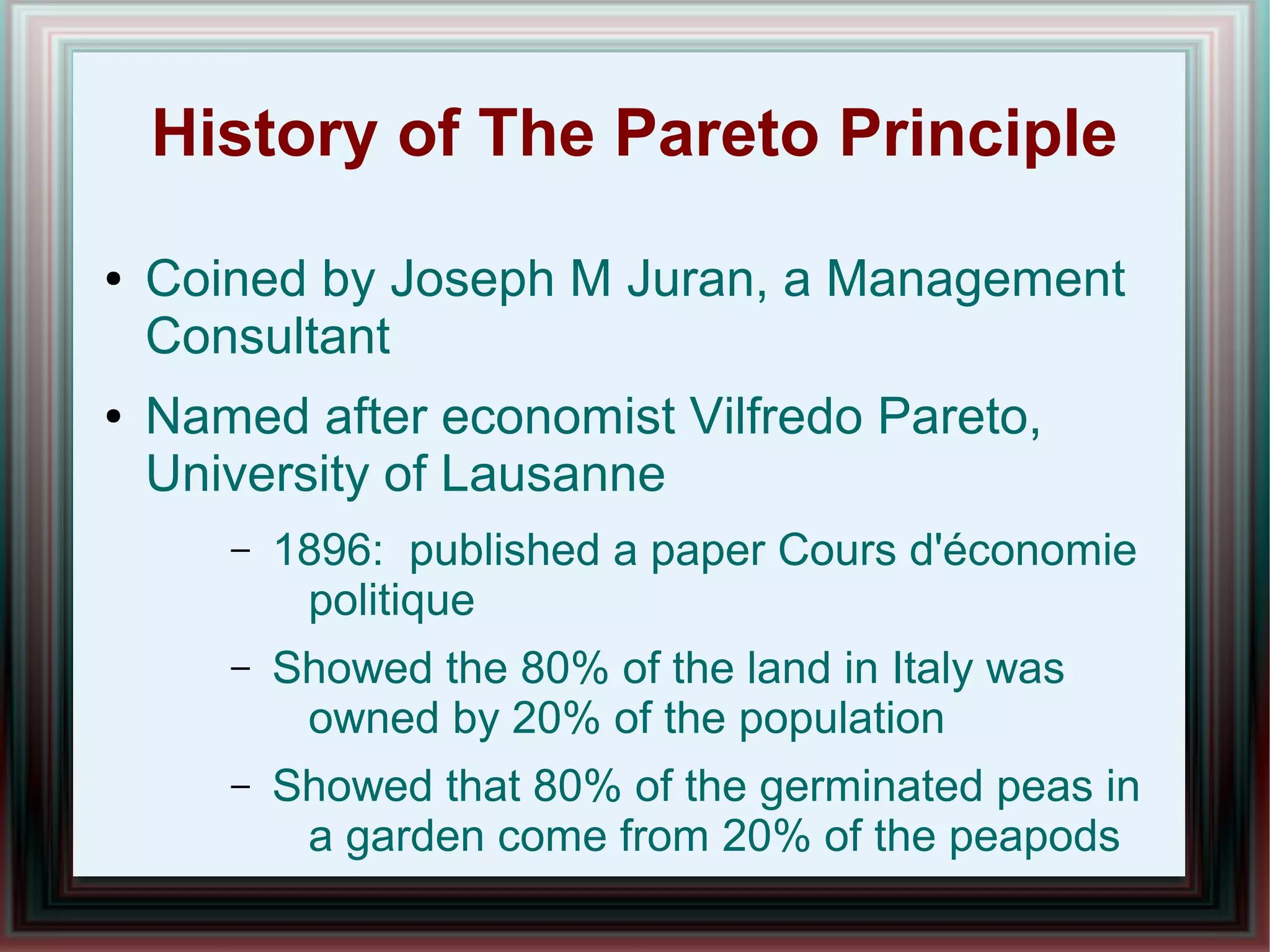 The Pareto Principle | ODP