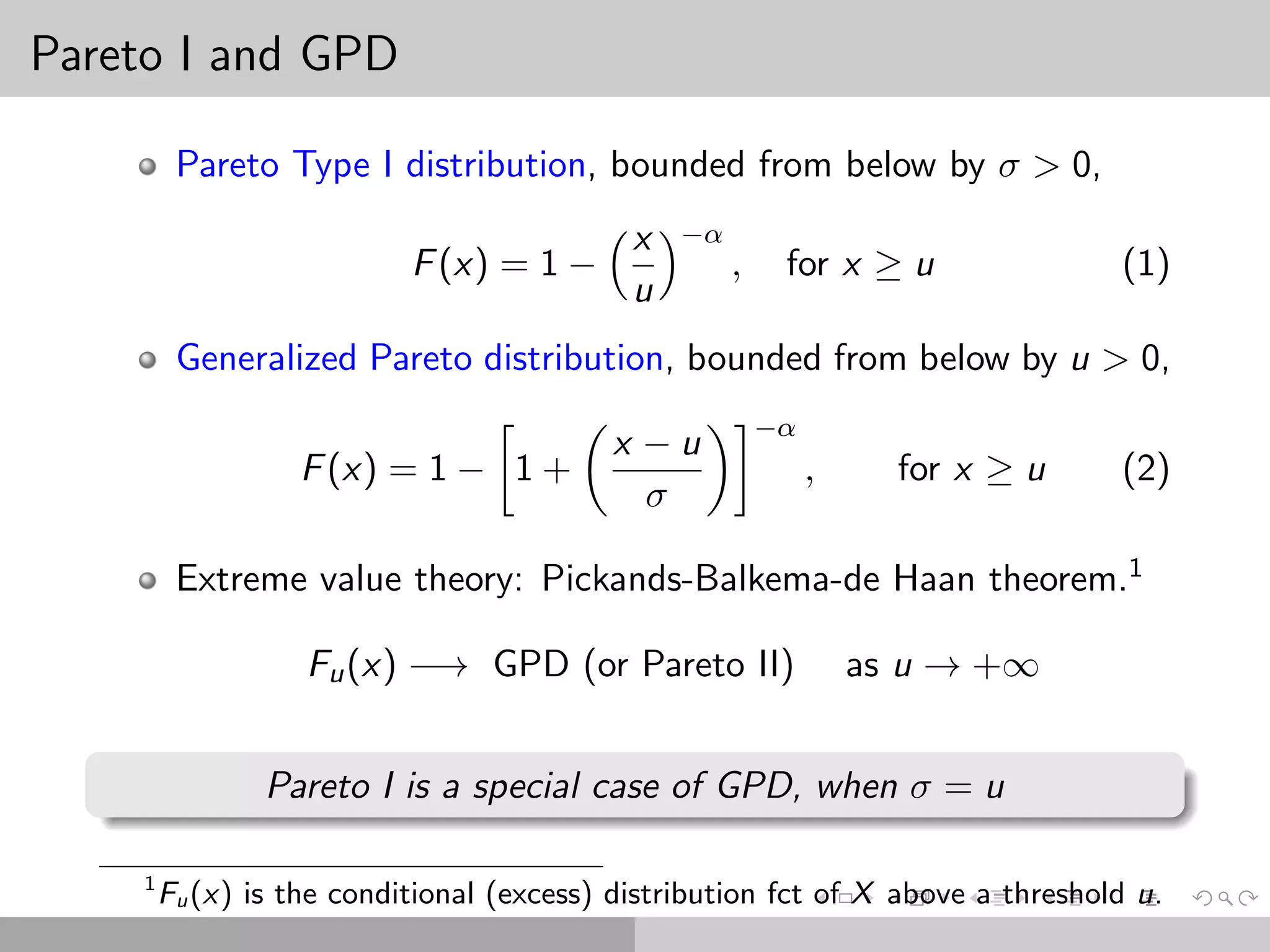 Pareto Models, Slides EQUINEQ | PDF