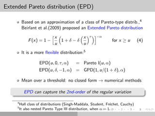 Pareto Models, Slides EQUINEQ | PDF