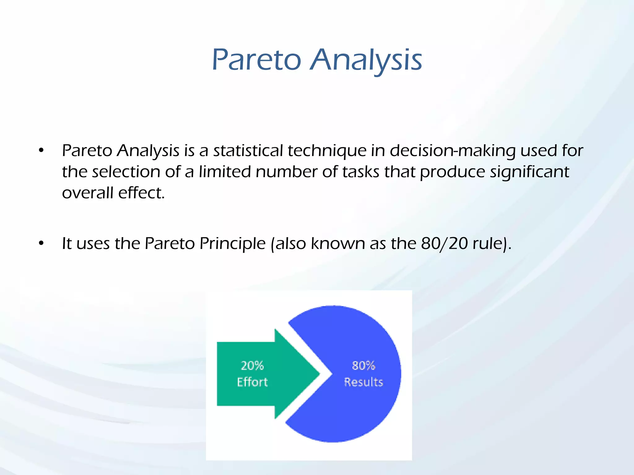 Pareto analysis تحليل باريتو | PDF
