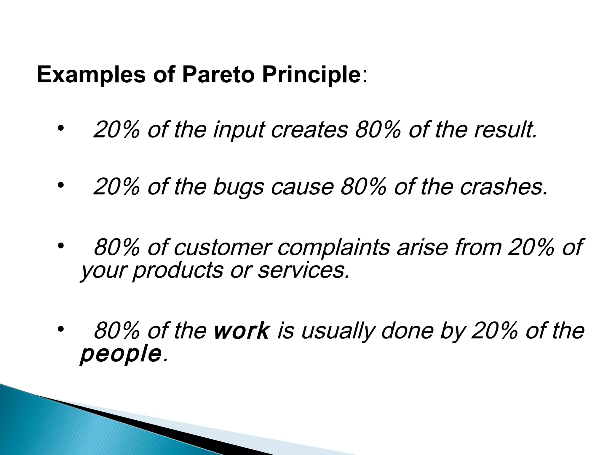 Pareto principle | PPT