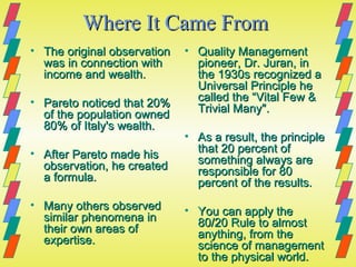 Pareto's Principle~~ | PPT