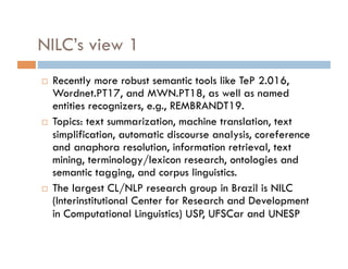 PORTUGUESE NLP FOR FGV? | PDF