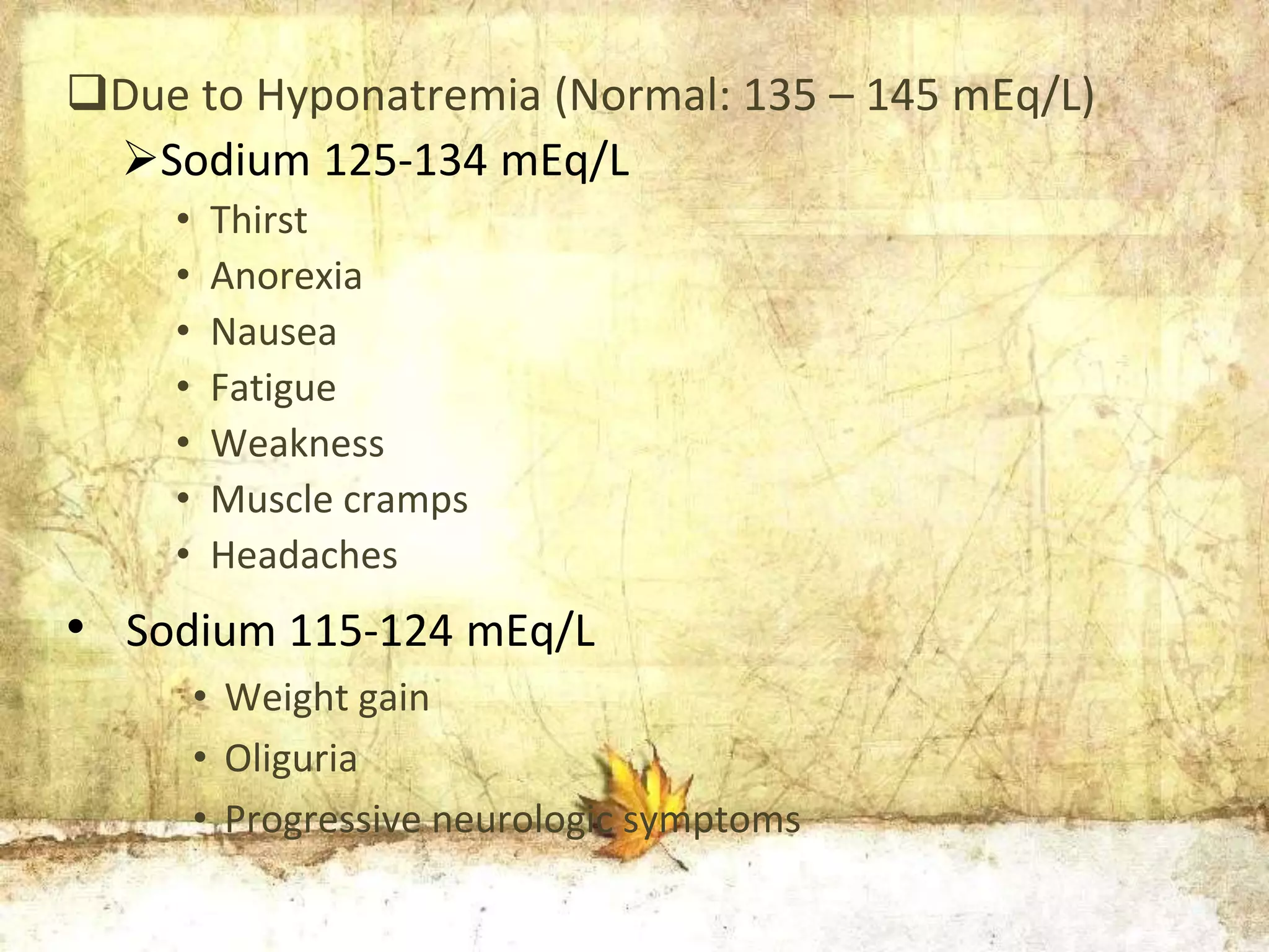 Parhon Syndrome/SIADH | PPT