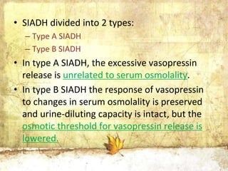 Parhon Syndrome/SIADH | PPT