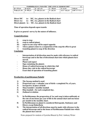 Paribhraman padathi a unique system of prediction | PDF