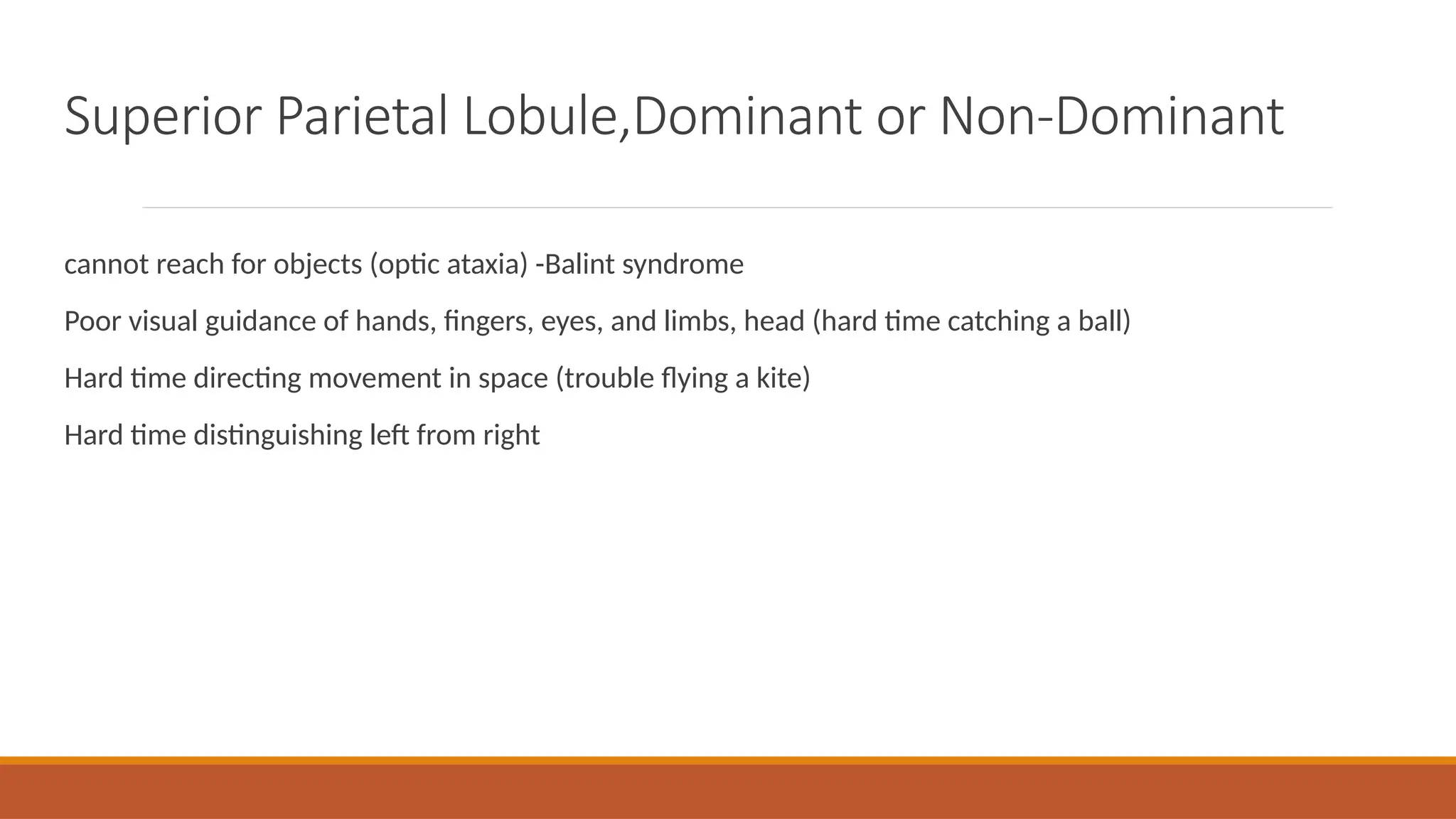 Parietal lobe functions and tests for assessment.pptx