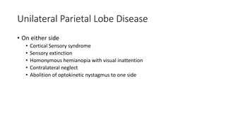 Parietal Lobe SIgns 24_7_18 | PPTX | Brain and Nervous System Disorders ...