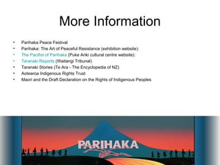 Parihaka presentation | PPT