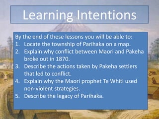 Parihaka power point outline | PPTX