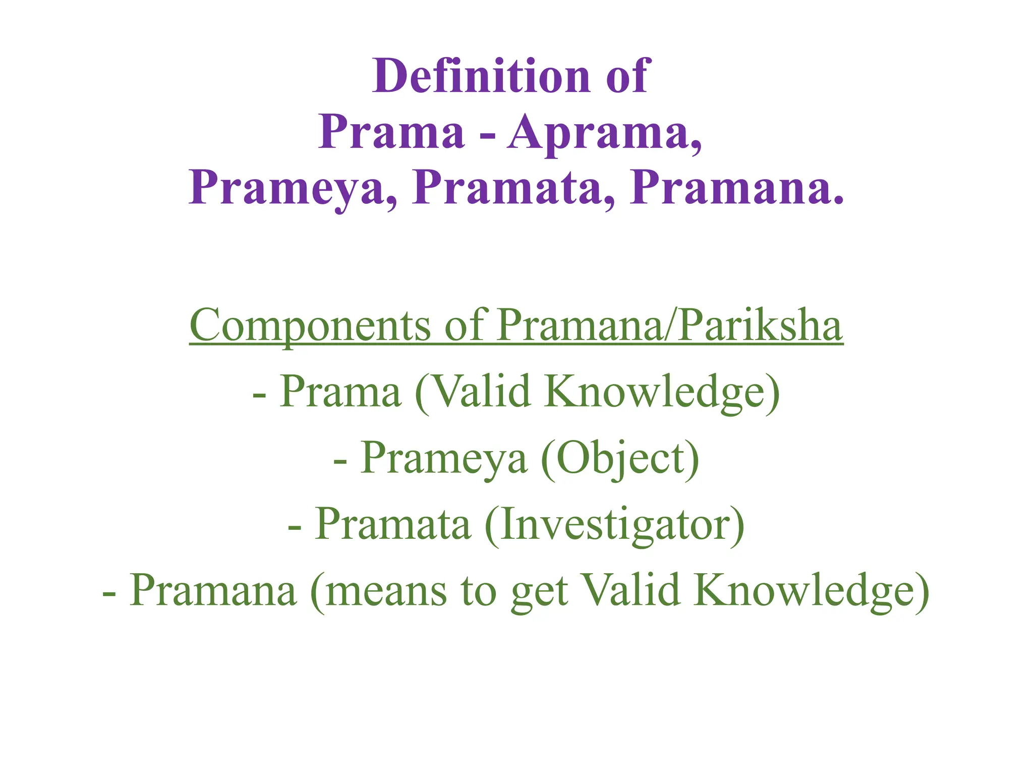 Pariksha.pptx The Ayurvedic Topic Of Padarth Vijyan | PPTX