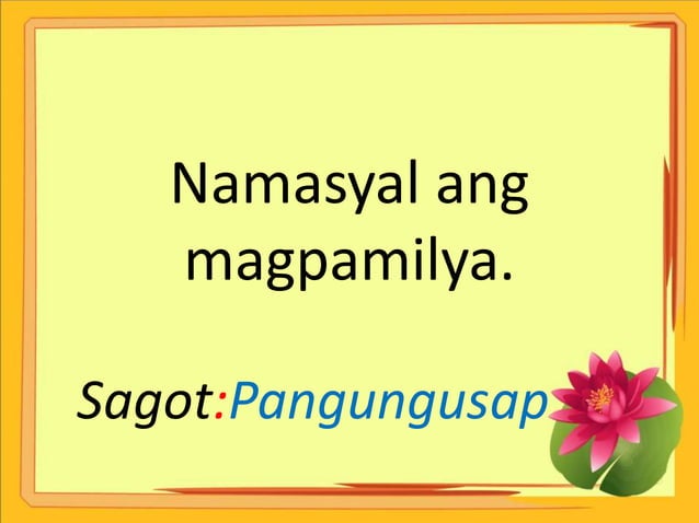 Parirala at pangungusap | PPTX