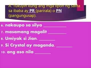 Parirala at pangungusap | PPTX