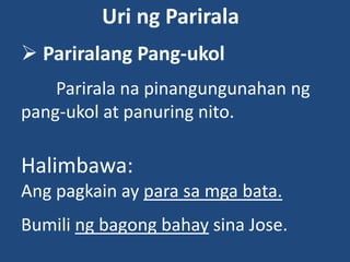 Parirala At Uri Nito | PPTX