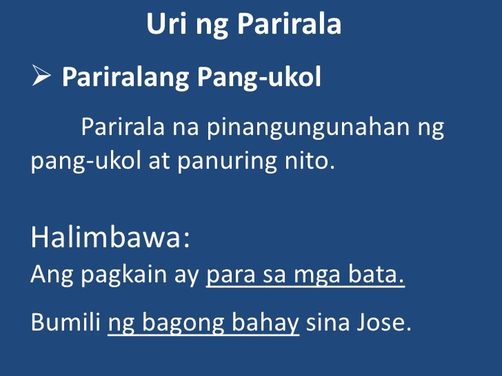 Parirala At Uri Nito