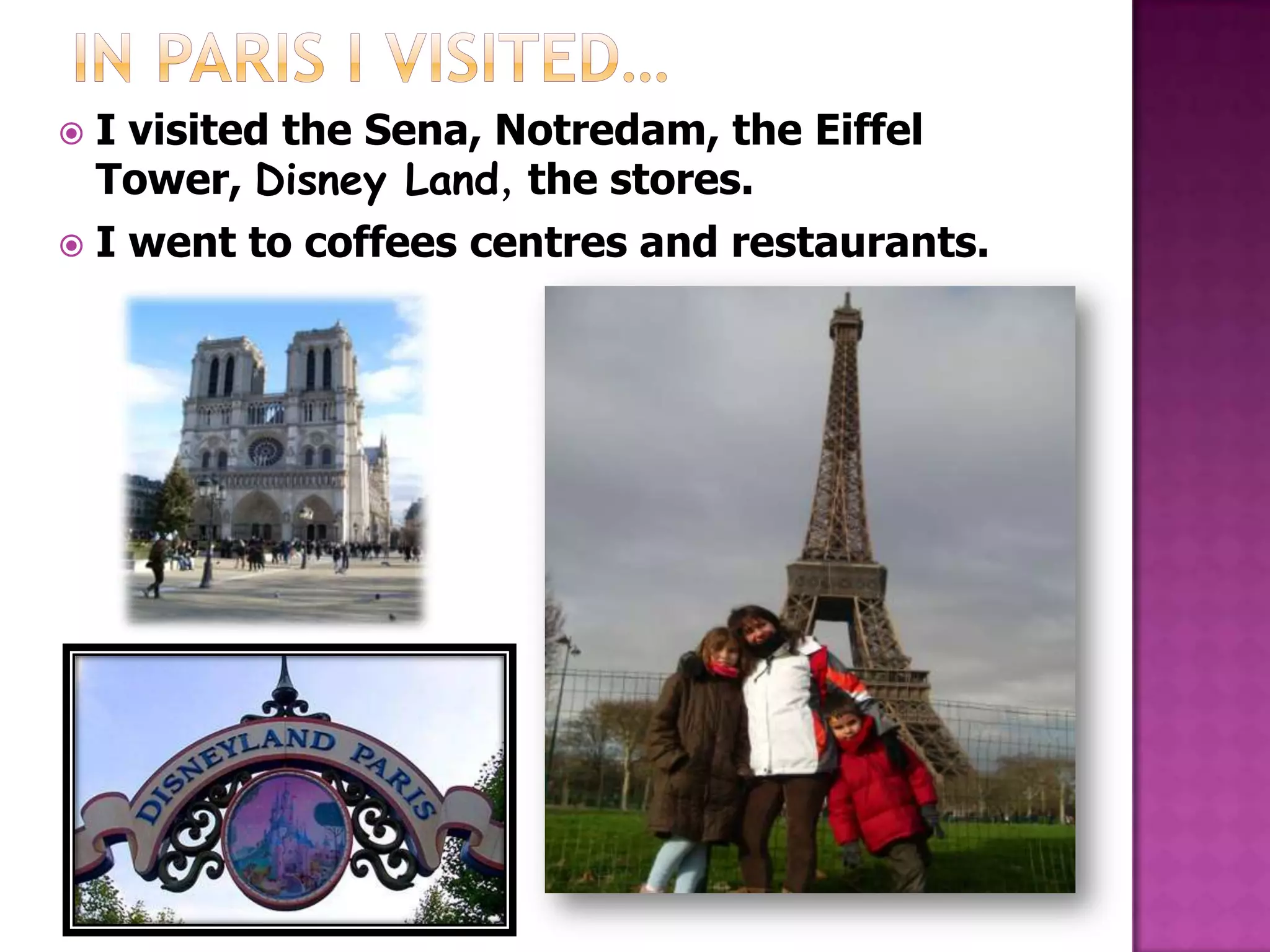 My trip to Paris | PPTX