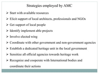 Conservation planning in France &Urban conservation of Ahmedabad | PPT