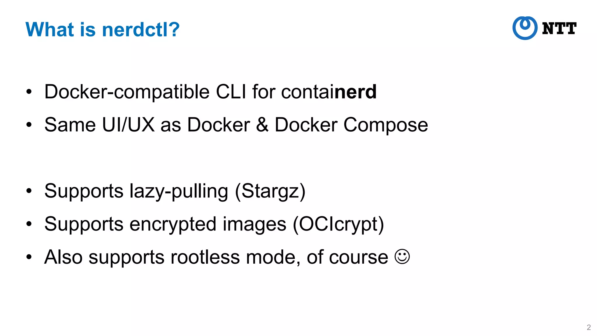 Paris Container Day 2021 Nerdctl Yet Another Docker And Docker Compose Implementation Based On