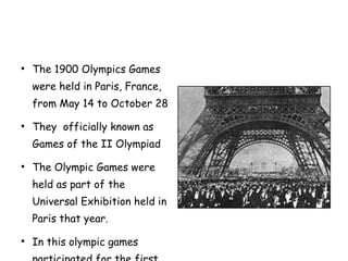 Paris 1900 | PPT | Summer Olympic Sports | Olympic Sports