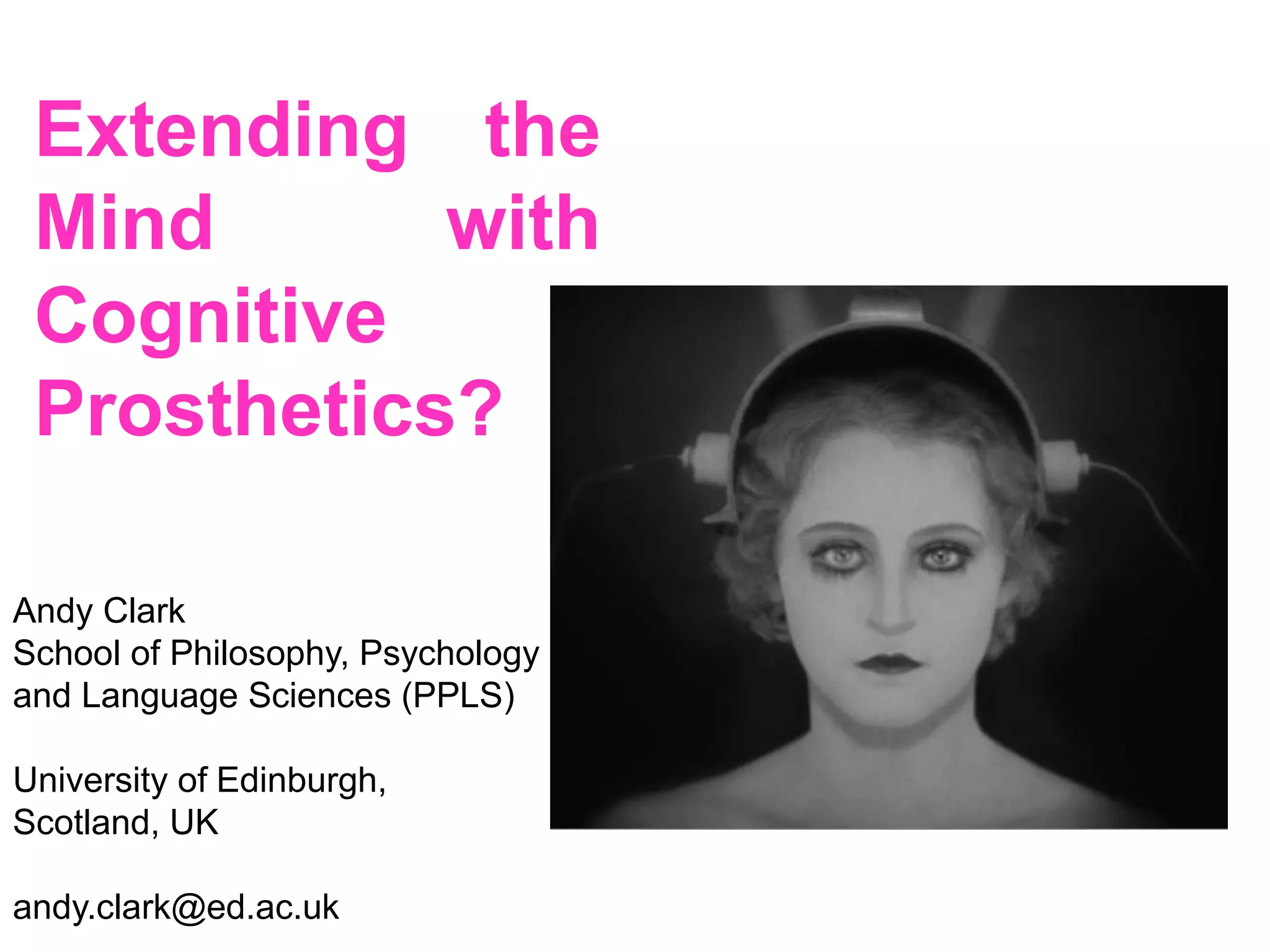 Extending the Mind with Cognitive Prosthetics? | PDF