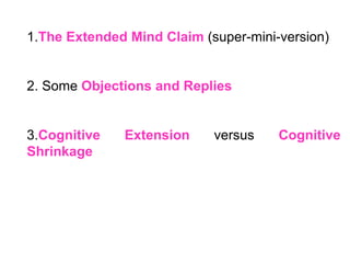 Extending the Mind with Cognitive Prosthetics? | PDF