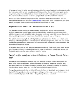 Paris 2024 Team USA Unveils Olympic Basketball Uniforms LeBron James ...