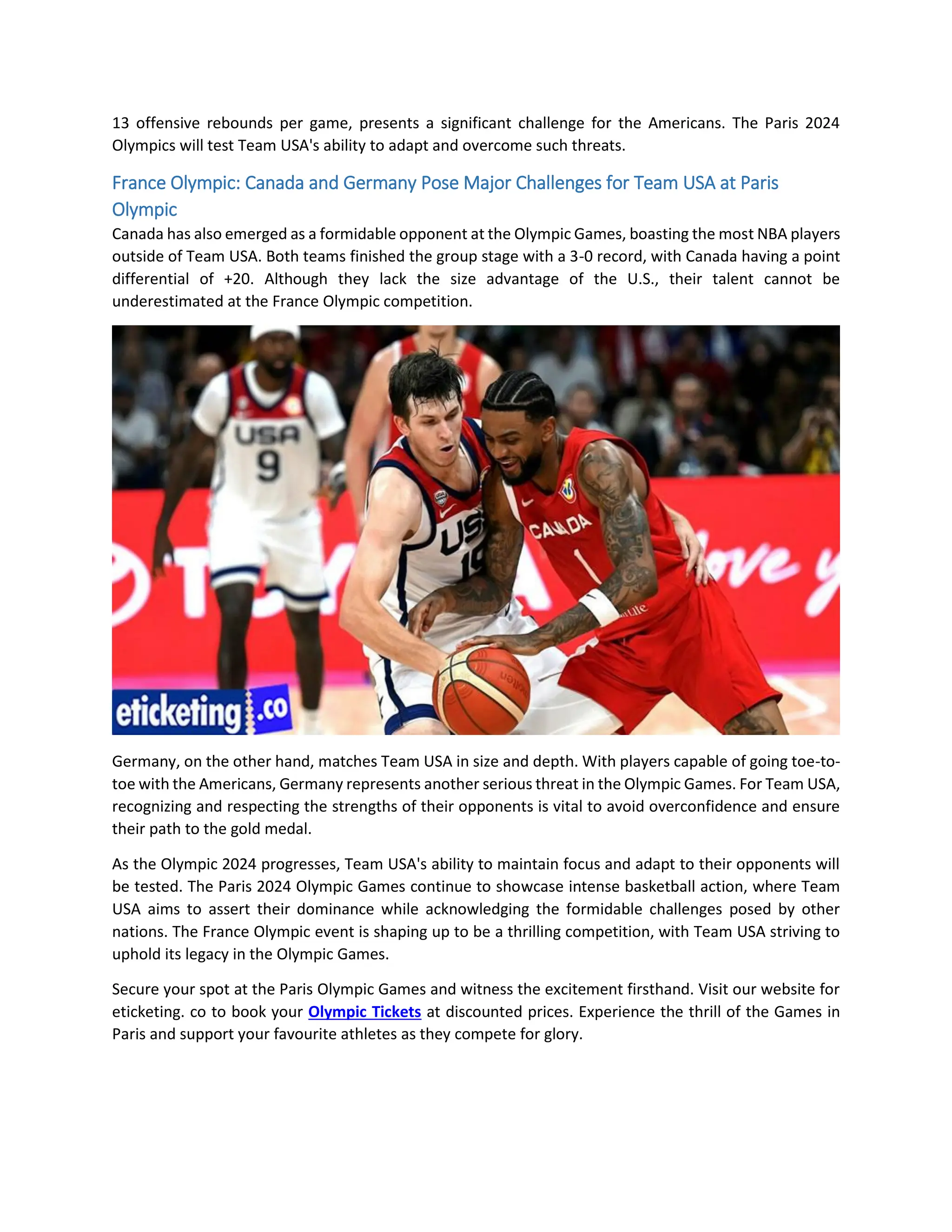 Paris 2024 The USA Olympic Basketball Team is ready to showcase its ...