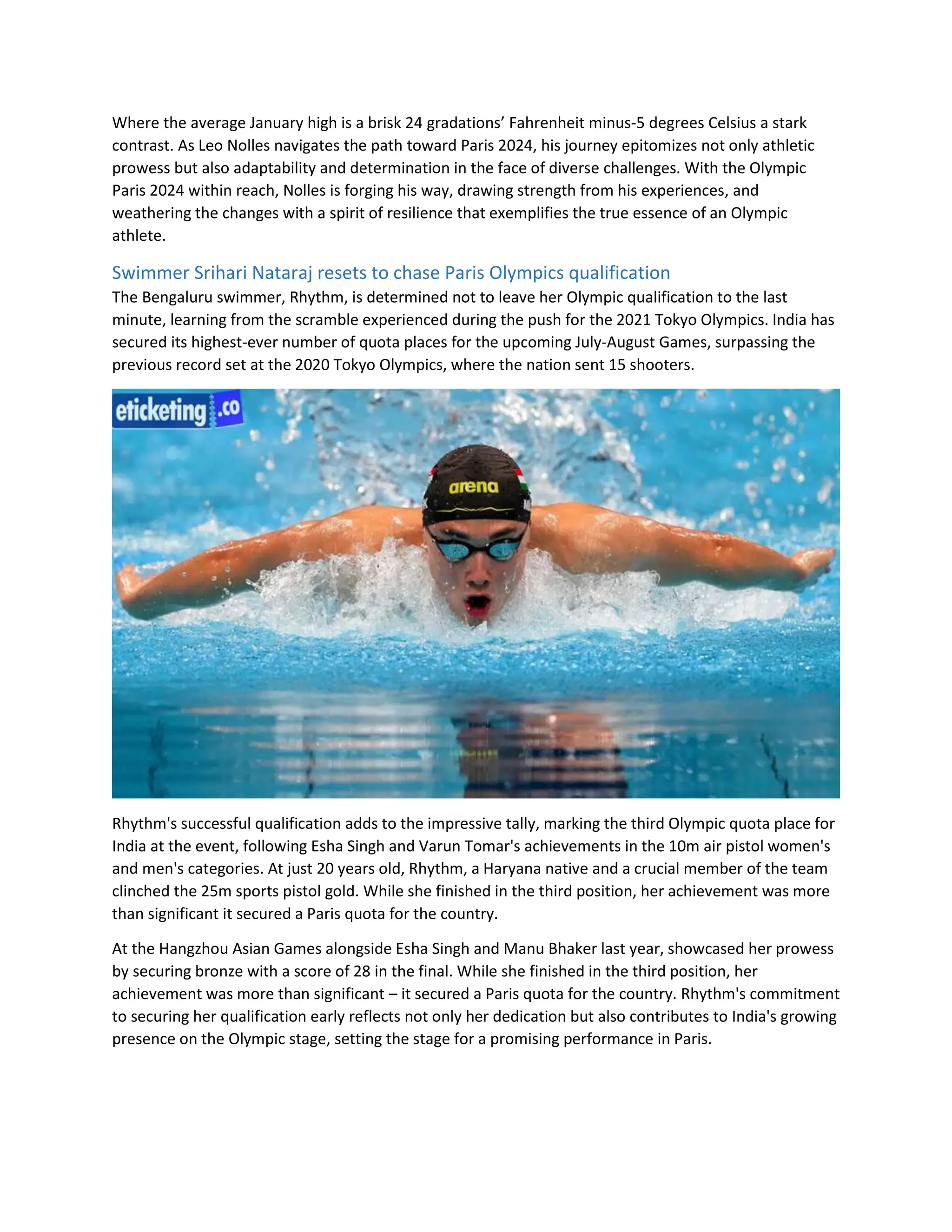 Paris 2024 Uruguayan Swimmer Leo Nolles Chases Olympic Dreams in Northern Michigan.pdf