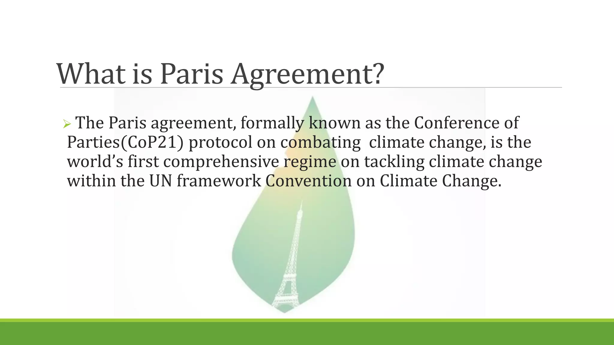 Paris agreement | PPTX