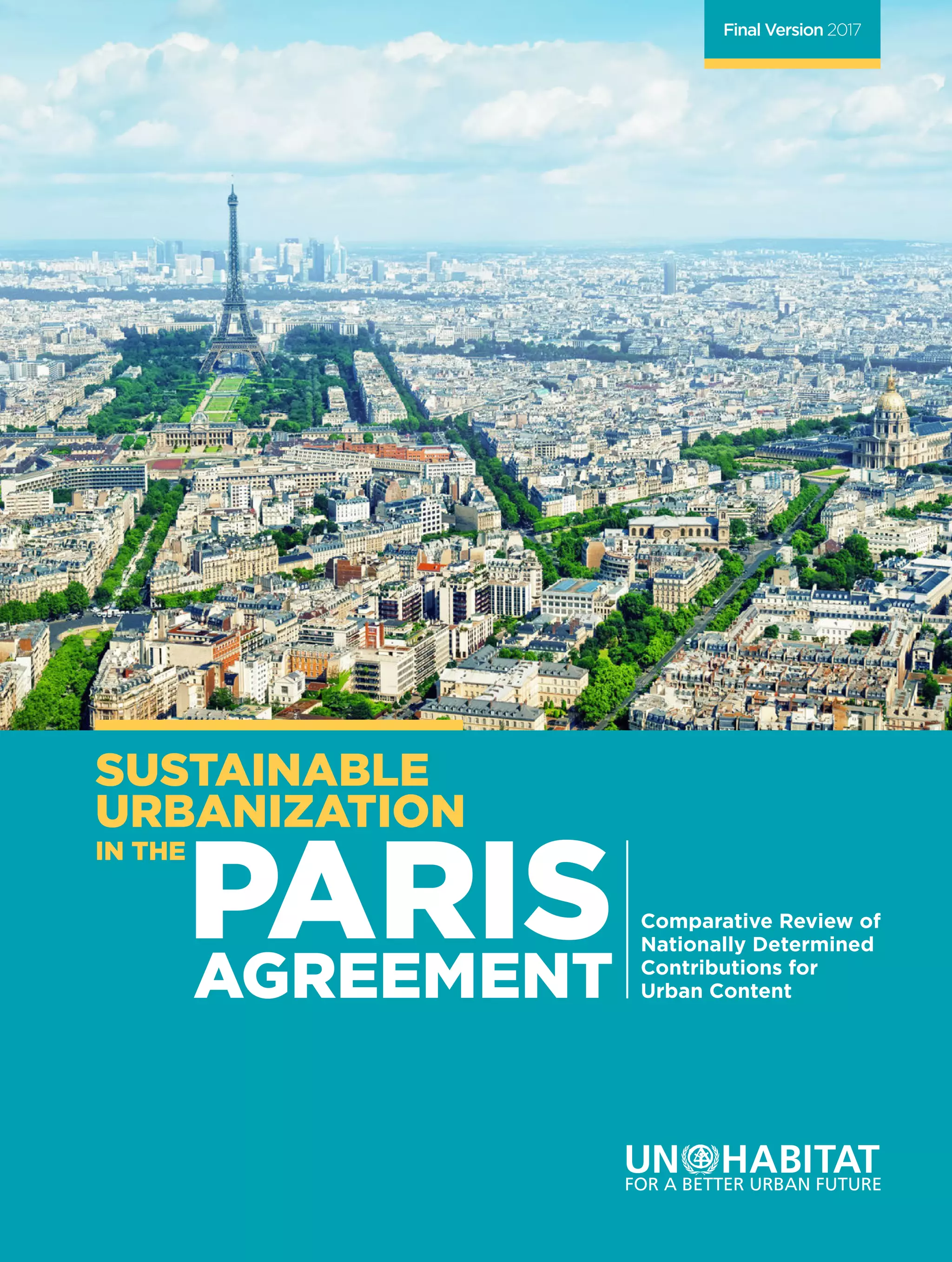 Sustainable Urbanization in the Paris Agreement | PDF
