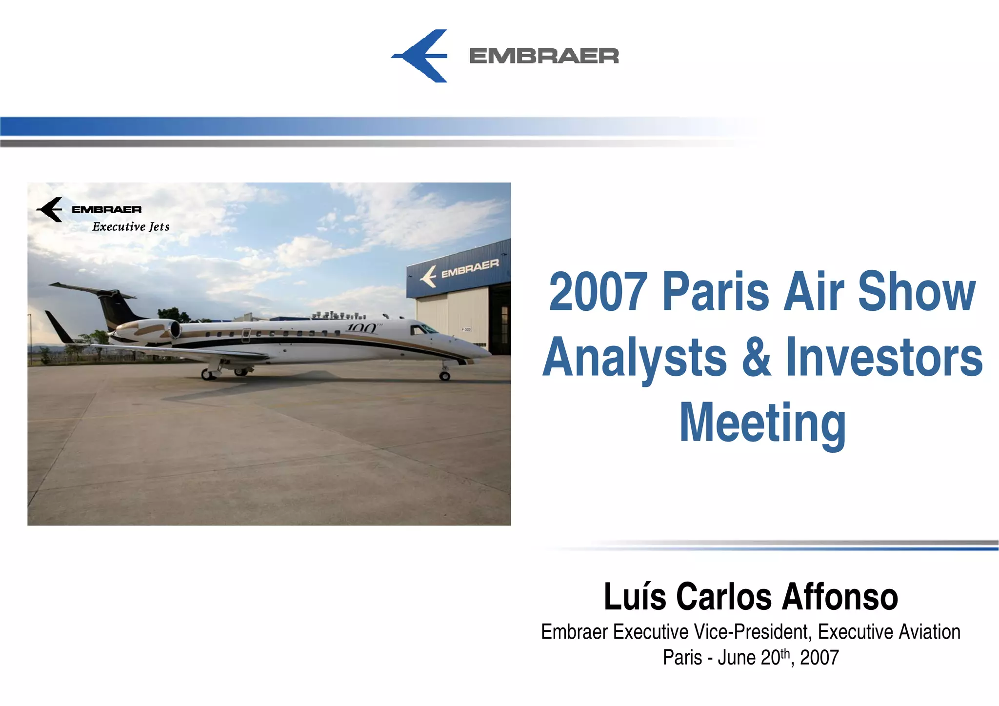 Paris Air SHow - Executive Jet | PPT