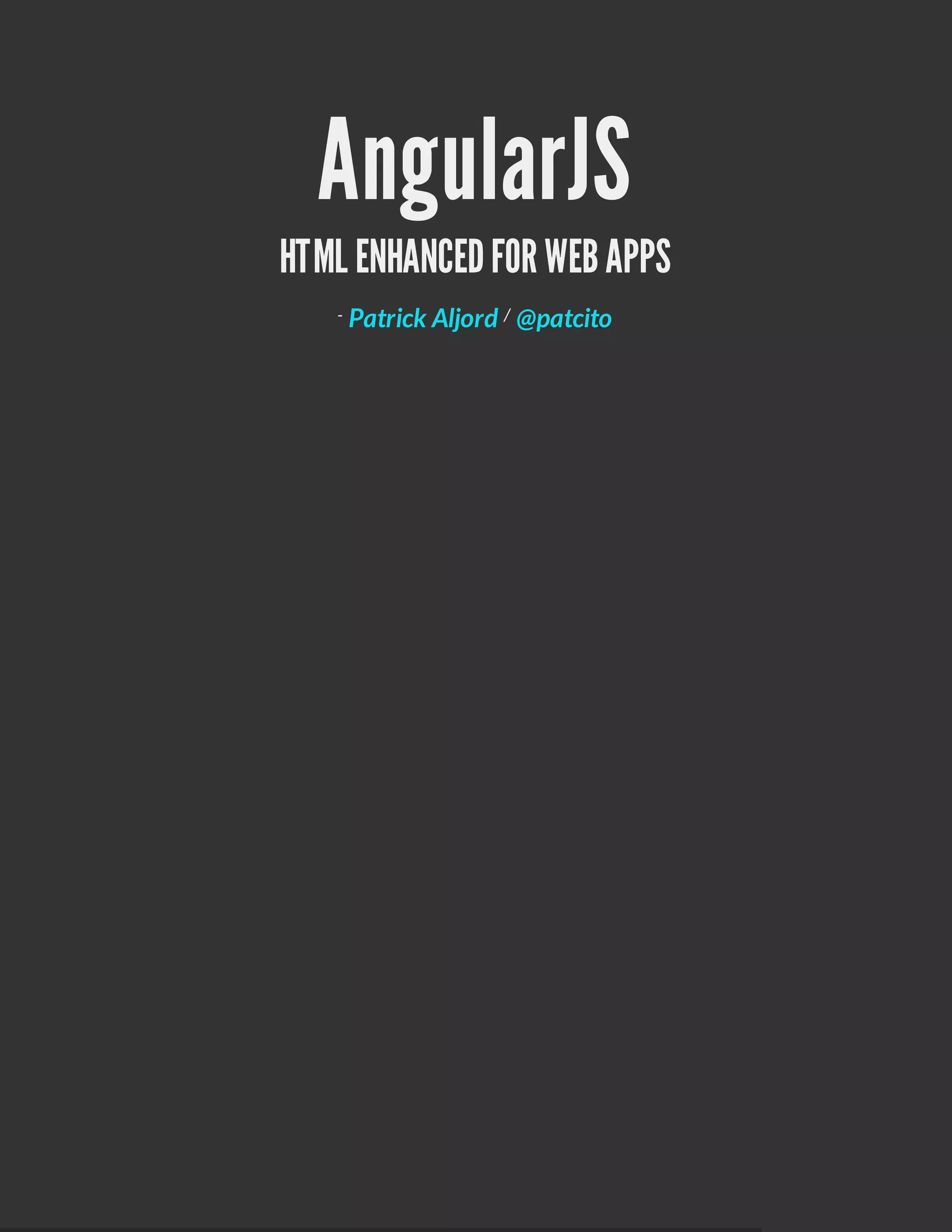 Introduction To Angularjs Pdf Web Development Internet