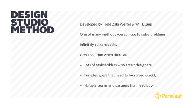 Studio Design Method by Benji Haselhurst of Parisleaf: A Branding ...