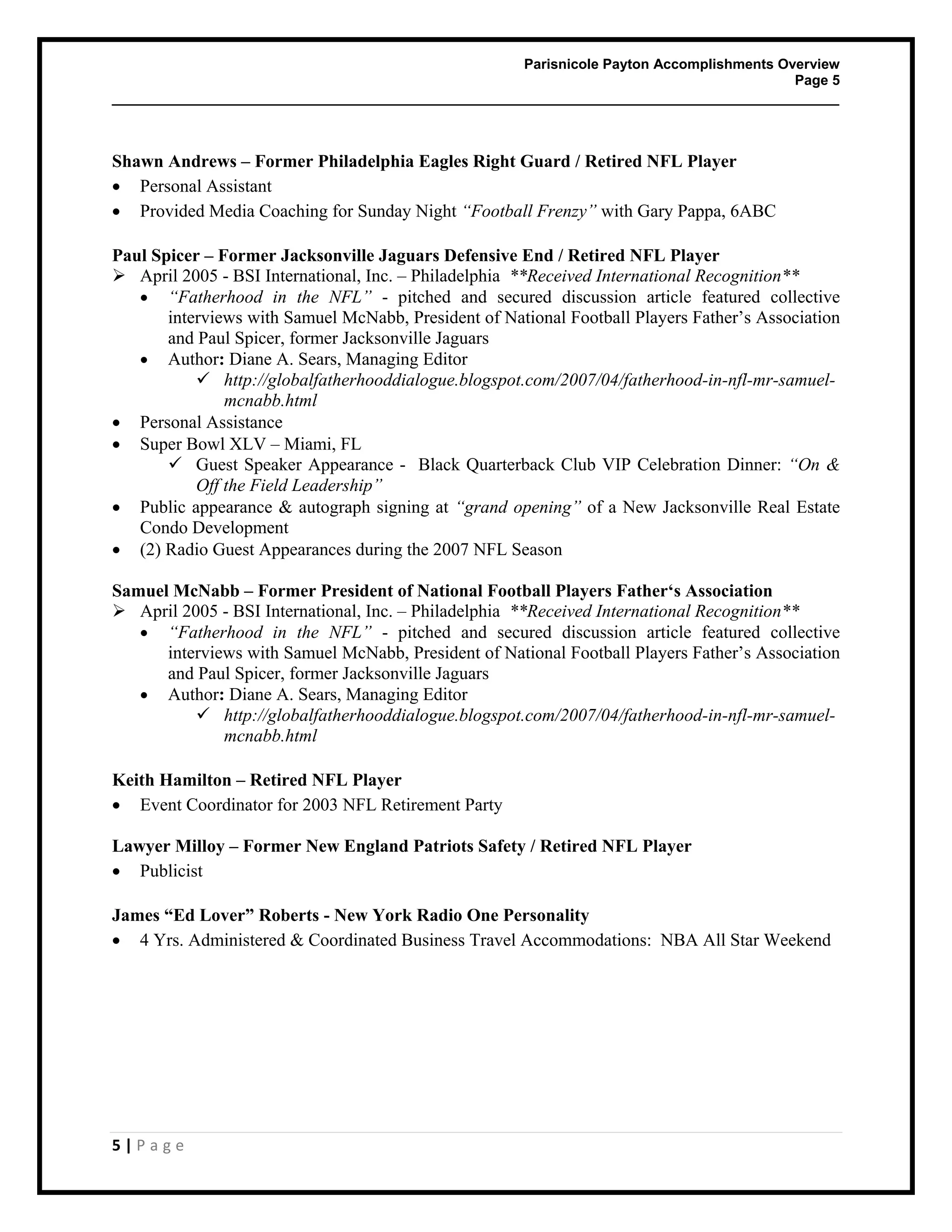 Parisnicole payton Overview | PDF