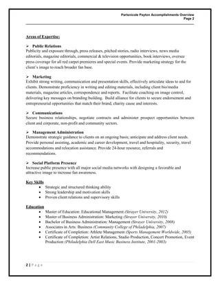 Parisnicole payton Overview | PDF