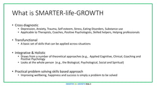 The SMARTER-life-GROWTH approach to wellbeing, happiness and success | PPTX