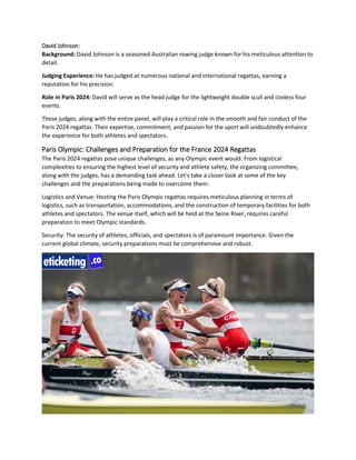 Paris Olympic: World Rowing Judges Unveiled for the Paris 2024 Regattas ...